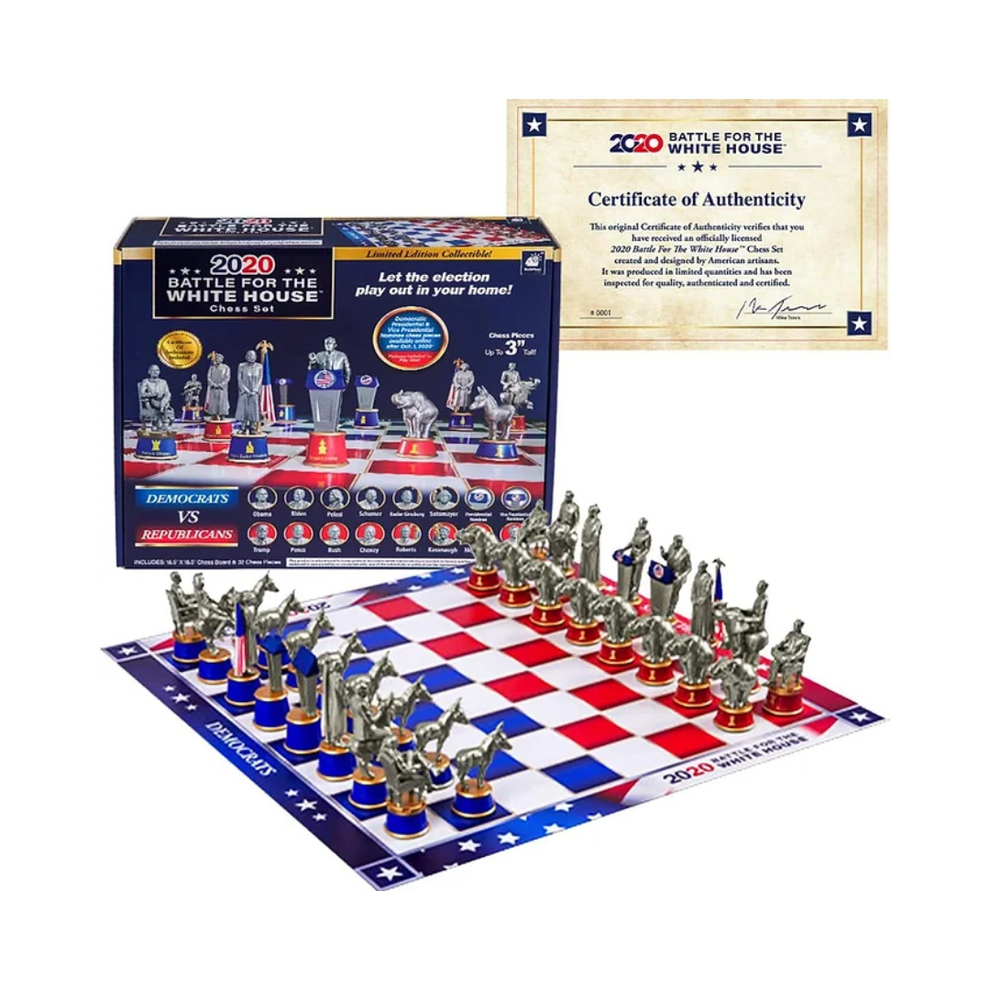 2020 Battle for The White House Chess Set Board Game – Spearing ...